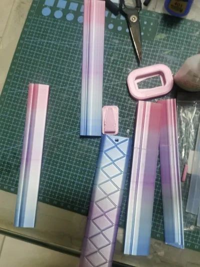伸缩唐横刀（Telescopic Tang horizontal knife） 来自 CCFDIYMakerWorld：免费下载 3D 模型