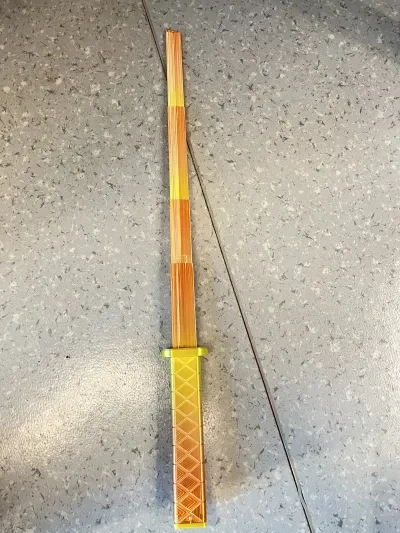 伸缩唐横刀（Telescopic Tang horizontal knife） 来自 CCFDIYMakerWorld：免费下载 3D 模型