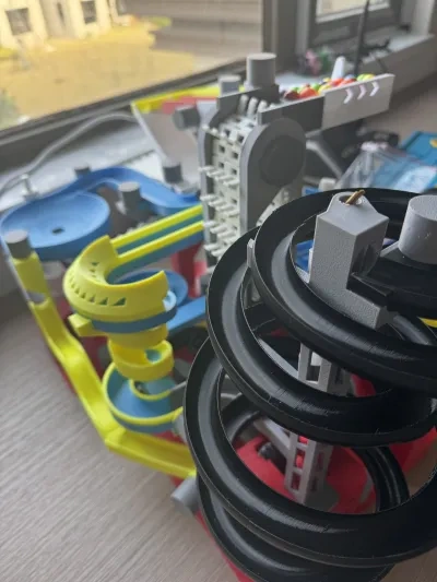 弹珠跑道 003 5 路过山车 v1B 附加组件 来自 MplusM MakerWorld：免费下载 3D 模型