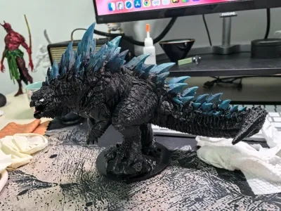 哥斯拉/底座一体版Godzilla&Base 二次创作 - 来自 魔仿师 - MakerWorld