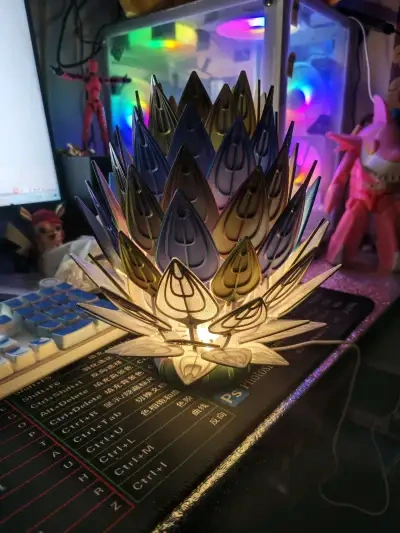 棱镜花瓣——Bambu Lab LED套件版 来自 Modular Mapping MakerWorld：免费下载 3D 模型