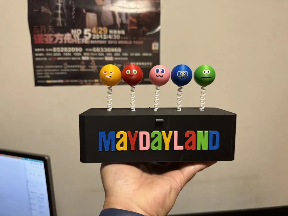 maydayland 五月天五球抽屉收纳盒 来自 Garfield.L MakerWorld：免费下载 3D 模型