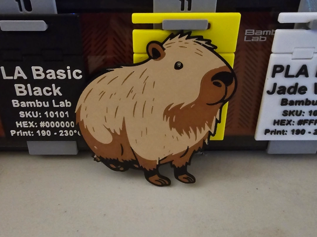 2D Capybara Art 来自 Lumpy3D - MakerWorld