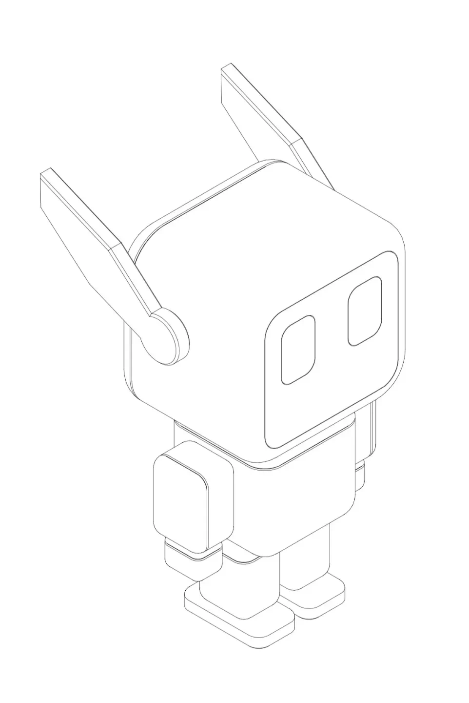 可爱机器人机械 来自 DR3D Maker - MakerWorld