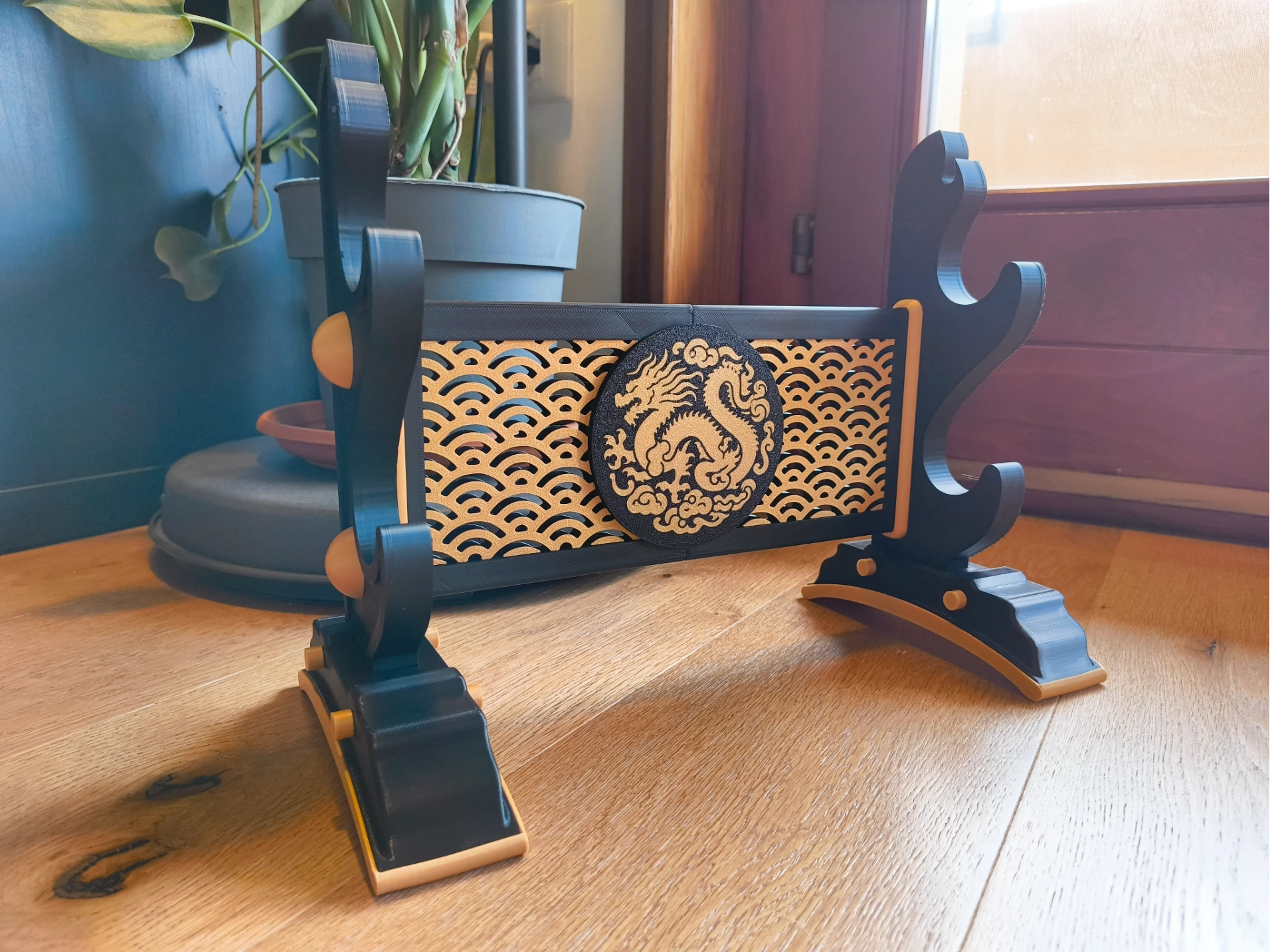 Double katana customizable stand (A1 mini welcome) 来自 YUME PROJECTS - MakerWorld