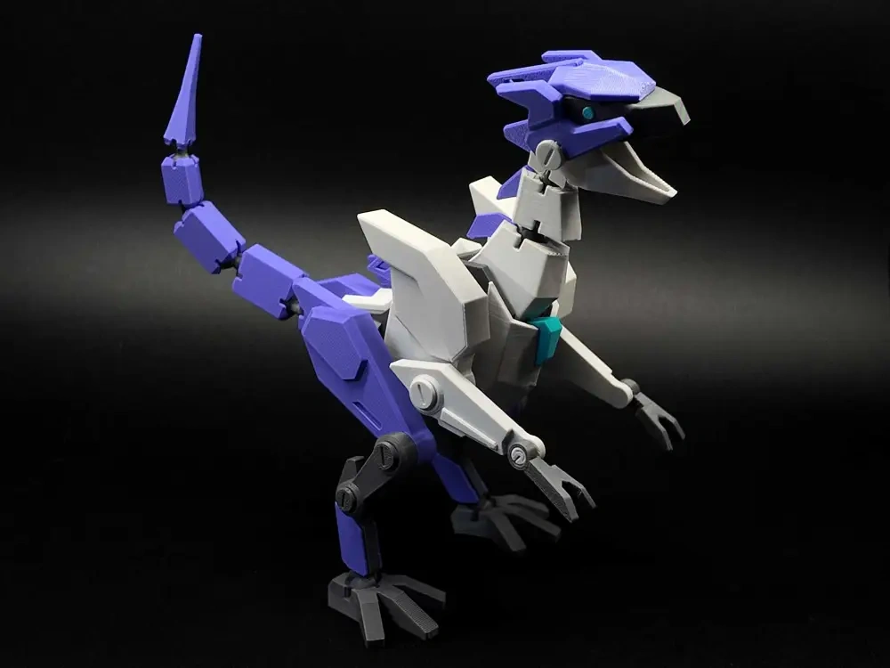 「凯亚星球」谐晶仿生迅猛龙|多关节可动 - 免费 3D 打印模型 - MakerWorld