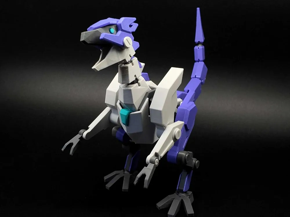 「凯亚星球」谐晶仿生迅猛龙|多关节可动 - 免费 3D 打印模型 - MakerWorld