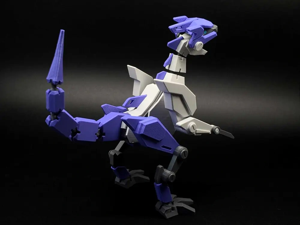 「凯亚星球」谐晶仿生迅猛龙|多关节可动 - 免费 3D 打印模型 - MakerWorld