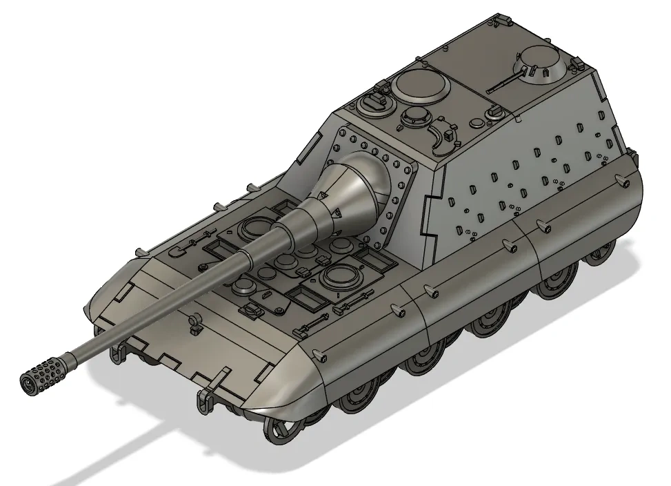 Jagdpanzer E100 超重型坦克歼击车 1:35 来自 Bavaria_3D Tanks MakerWorld：免费下载 3D 模型