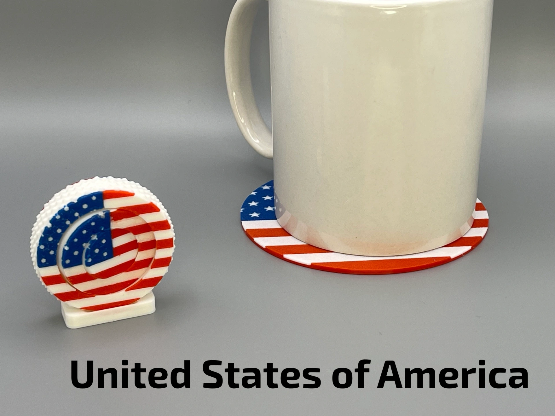 USA Flag - Textured Gyro Fidget Spinner 来自 MalcTheOracle - MakerWorld