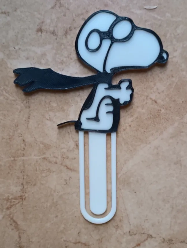snoopy Bookmark 来自 lellolello935 MakerWorld：免费下载 3D 模型
