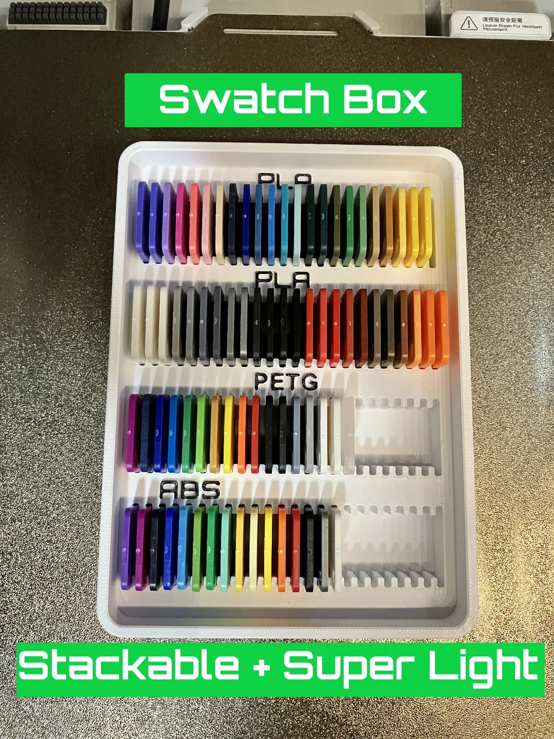 Swatch Box Stackable for Bambu Lab Filaments 来自 RaGo_awesomeMakerWorld ...