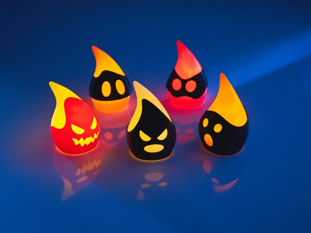 可爱的小火焰恶魔灯 来自 TechNerd - MakerWorld