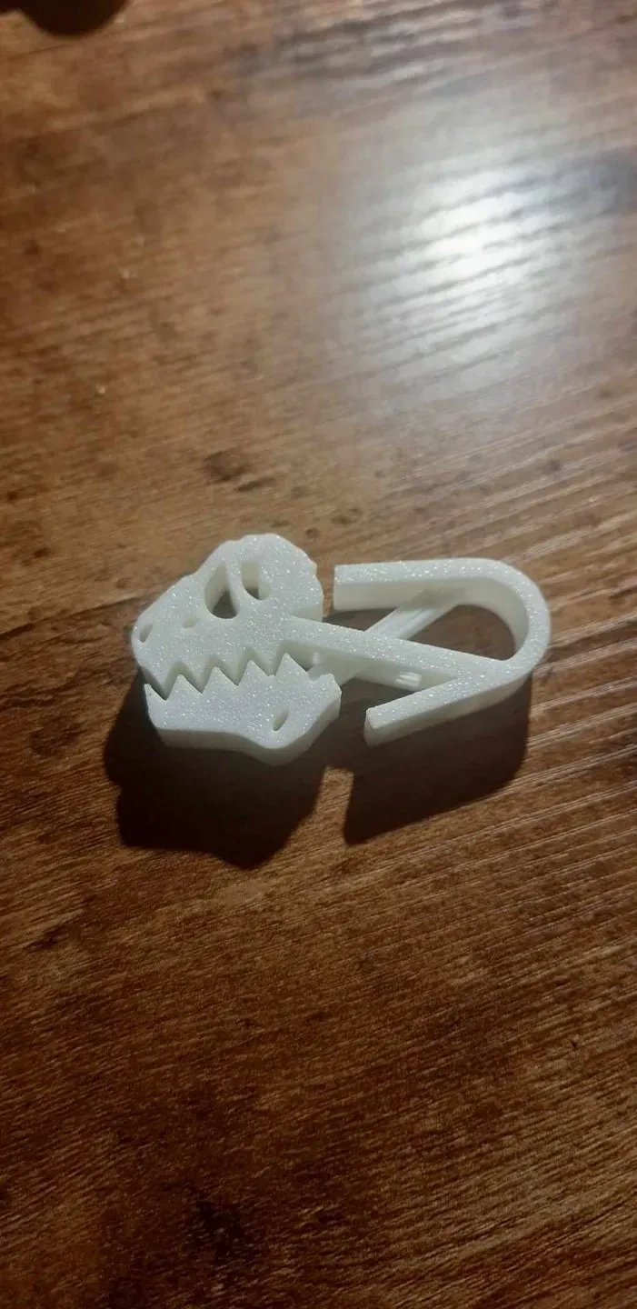 头骨弯曲夹霸王龙 - 免费 3D 打印模型 - MakerWorld