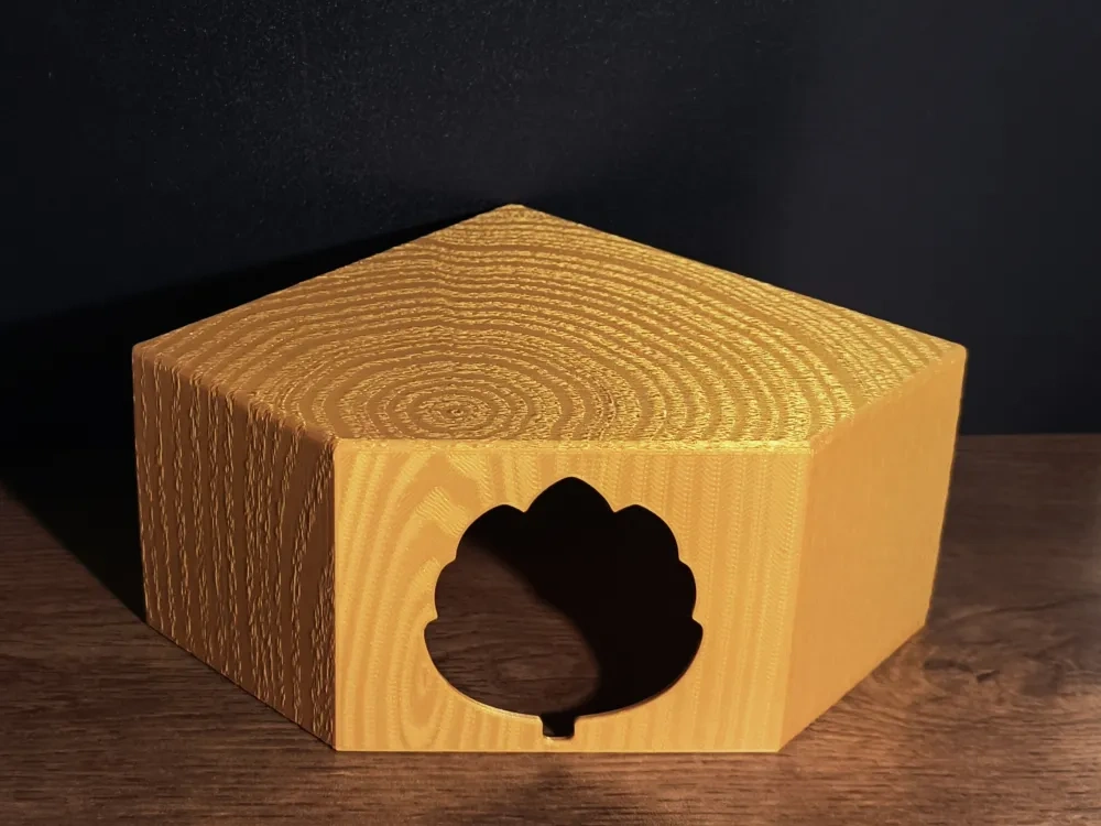 宠物仓鼠躲避屋-木质纹理效果 来自 靴子造物 MakerWorld：免费下载 3D 模型