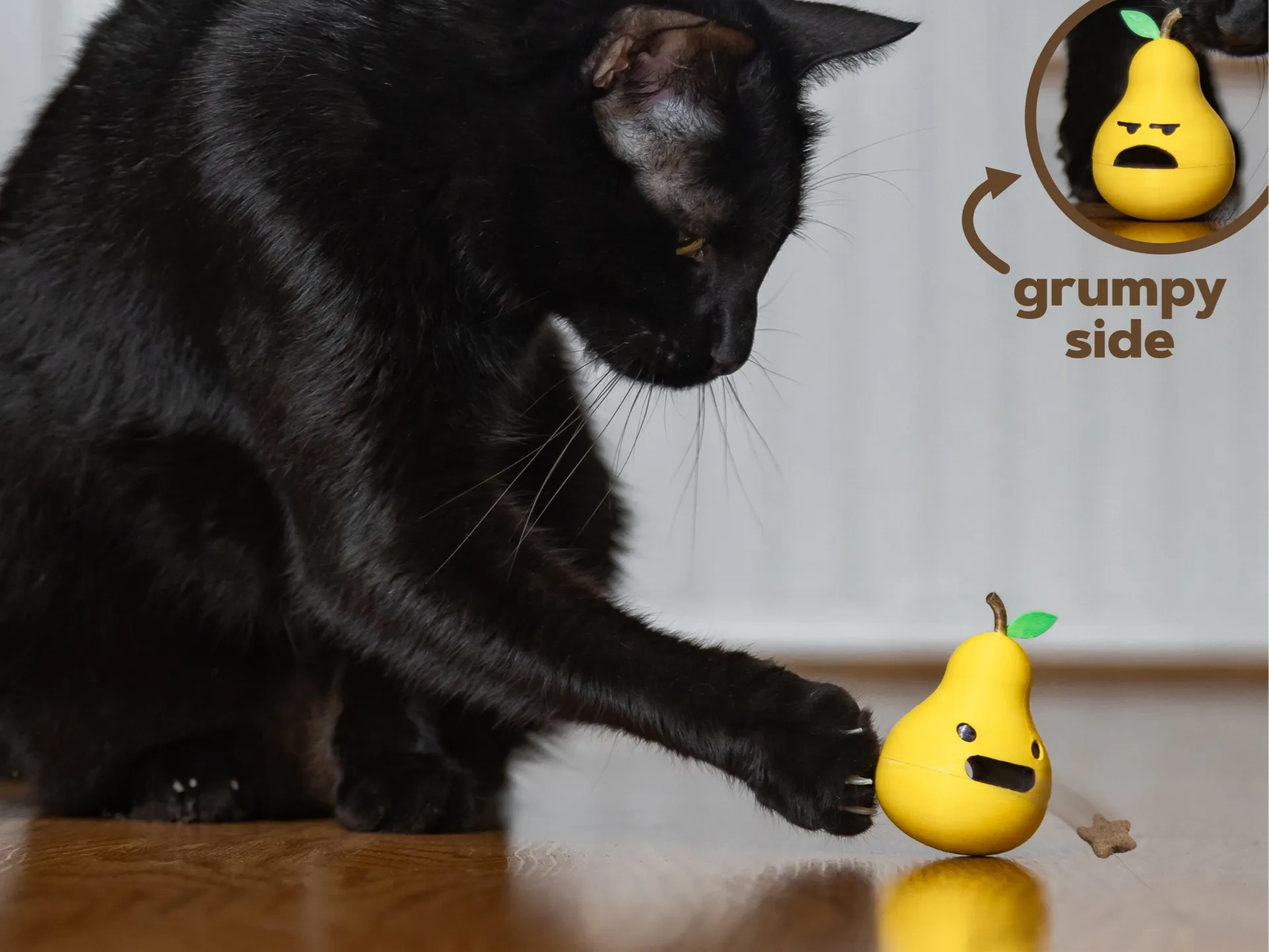 猫零食玩具 - 摇摆梨 来自 MaKim - MakerWorld