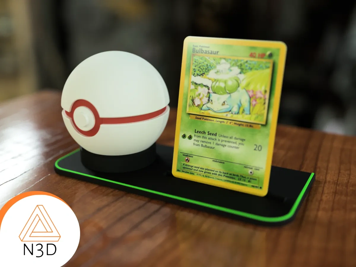 Pokeball & Pokemon card Stand 来自 N3D - MakerWorld