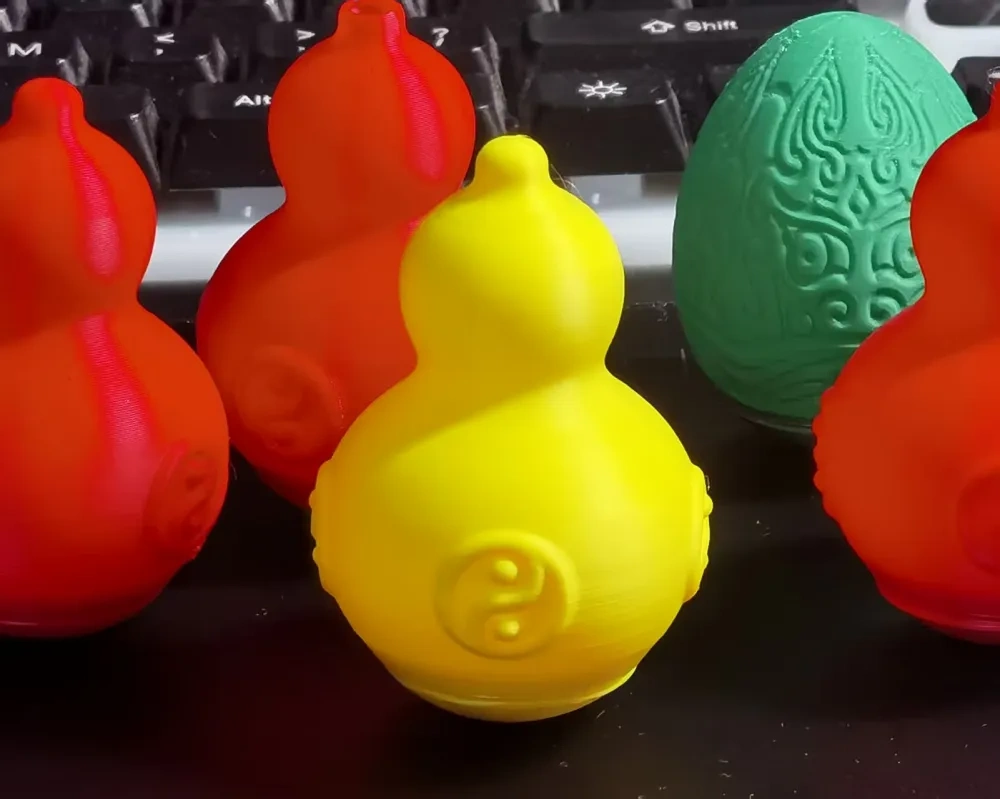 太极葫芦不倒翁风水摆件 来自 梦幻引擎 MakerWorld：免费下载 3D 模型