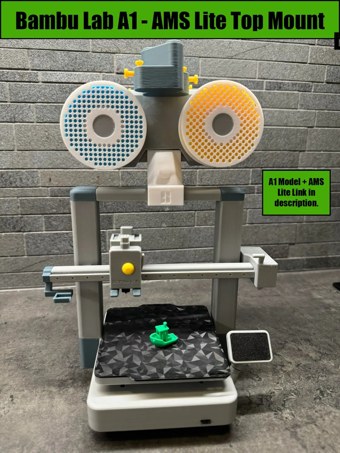 A1 AMS Lite顶部安装支架（缩放模型） 来自 GoodLuckeR - MakerWorld