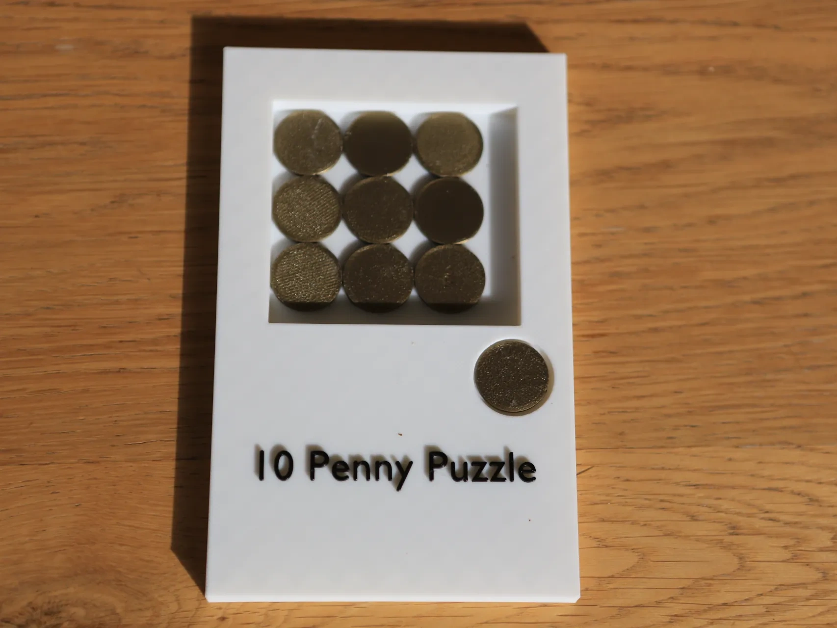 10 penny puzzle 来自 PythonPotato123 MakerWorld：免费下载 3D 模型