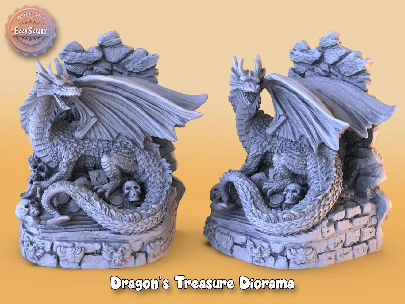 Dragon`s Treasure Diorama 来自 EzzySziggy - MakerWorld