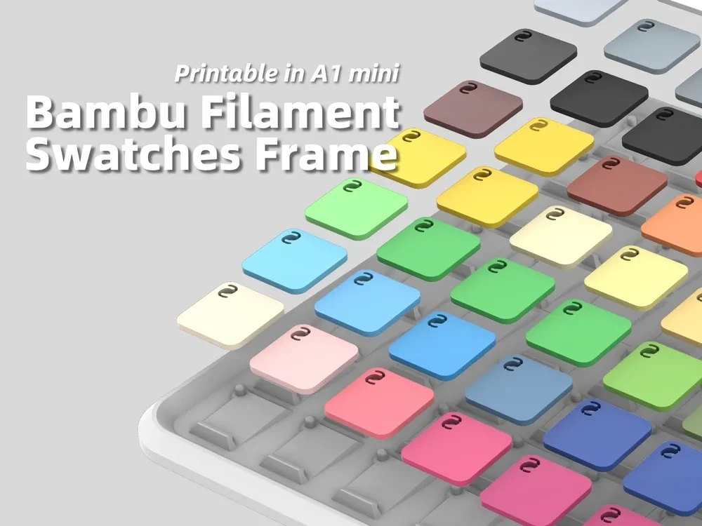 Bambu Filament Swatches Frame 来自 wuguigui - MakerWorld