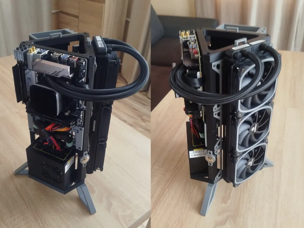 Triangulus ITX 塔式机箱 来自 Maker_3DP MakerWorld：免费下载 3D 模型