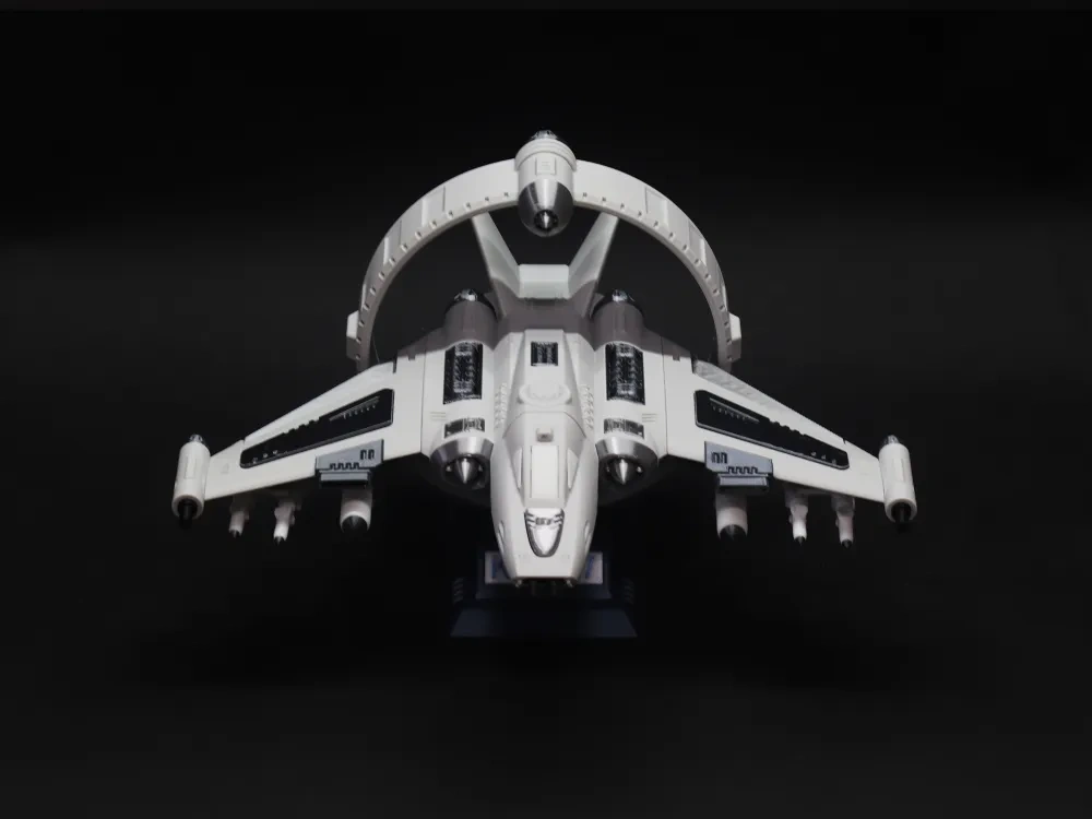 KT-007夜隼星际战机（已分盘，无需五金） 来自 虾七八想 MakerWorld：免费下载 3D 模型