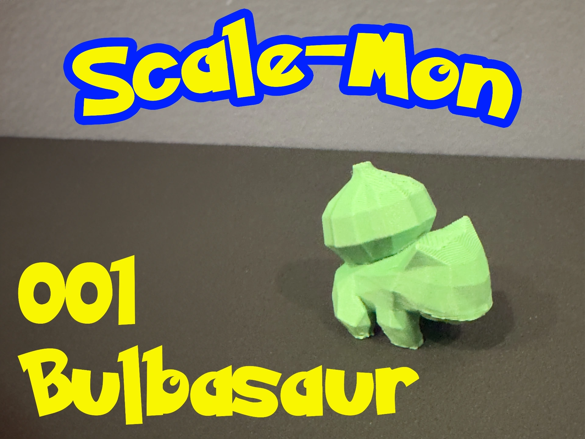Bulbasaur 001 - Low Poly Scale Pokemon Figure 来自 Mentuisian Design ...