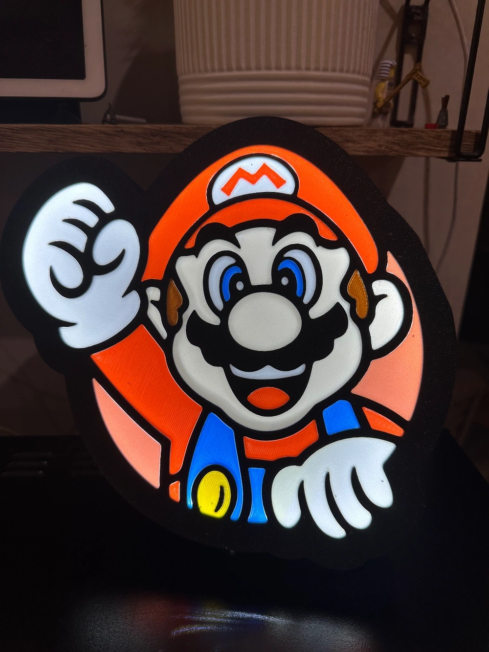 Super Mario LED Lamp Box 来自 Pip3D. MakerWorld：免费下载 3D 模型