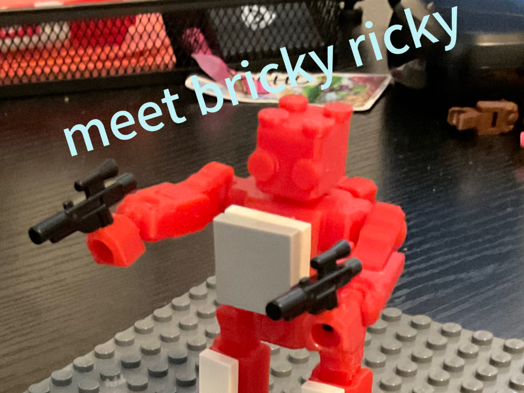 Bricky Ricky，兼容积木的玩偶！！！ - 免费 3D 打印模型 - MakerWorld