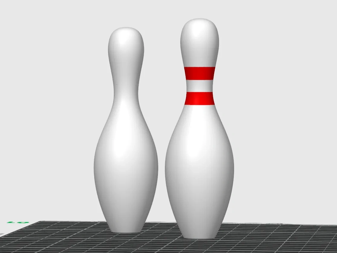 Ten-pin Bowling Full Size Pin - Striped and Clean 来自 We Be Printin ...