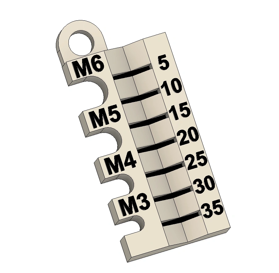 Screw measuring tool - compact 来自 3D servis - MakerWorld