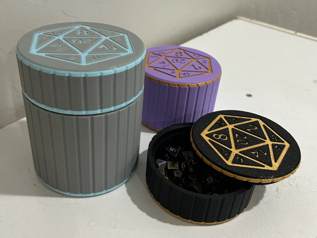 DND Dice and Miniature Storage With Screw On Lid 二次创作 - 来自 Xevinf ...