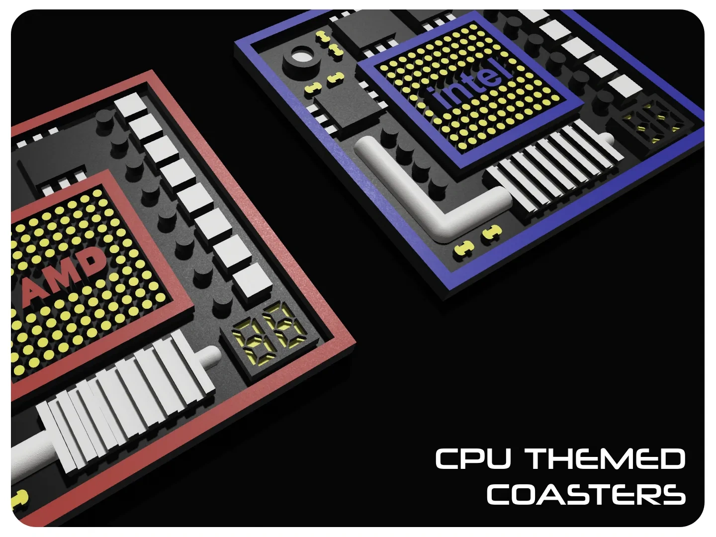 CPU主题杯垫 来自 ScarfMeadow - MakerWorld
