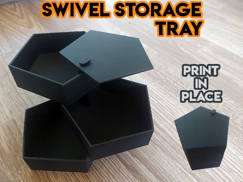 Swivel Storage Tray 来自 Allar3D MakerWorld：免费下载 3D 模型