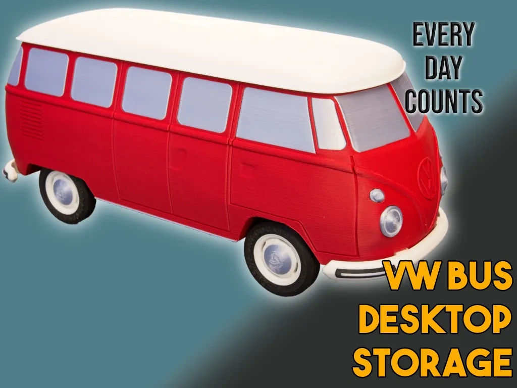 VW Bus Desktop Storage 来自 Every Day Counts - MakerWorld