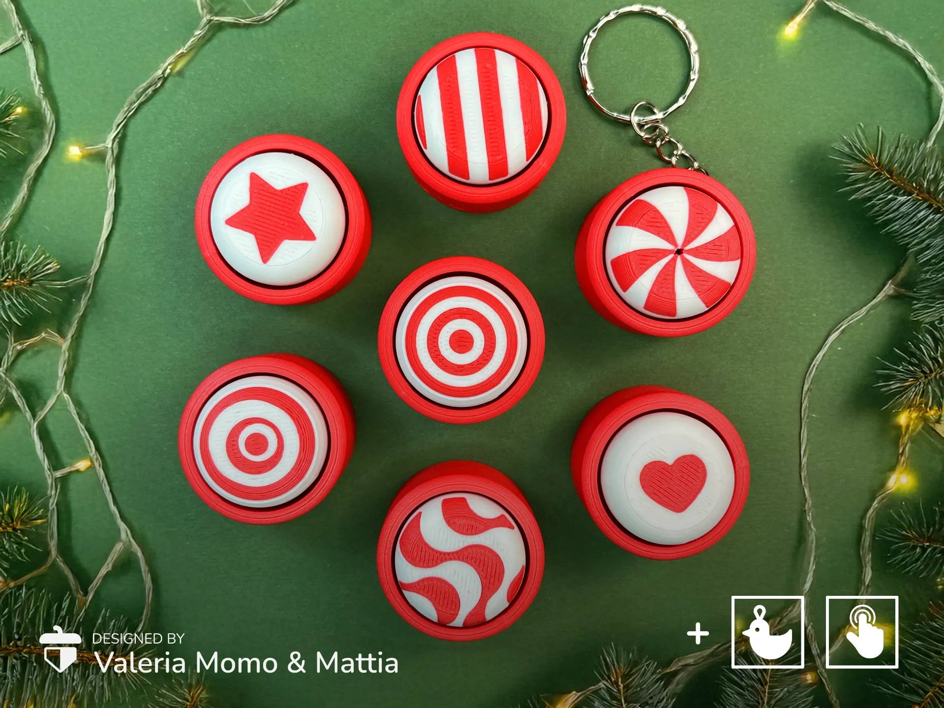 糖果点击器，7个版本，圣诞解压礼物 来自 Valeria Momo & Mattia - MakerWorld