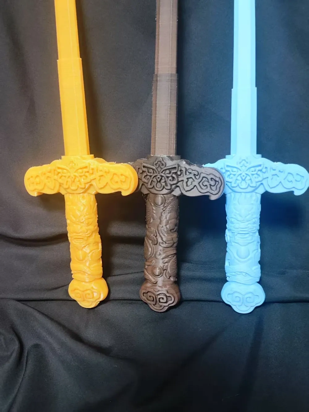 三国-刘备的双股剑 伸缩剑 龙剑 来自 汤汤乐 MakerWorld：免费下载 3D 模型