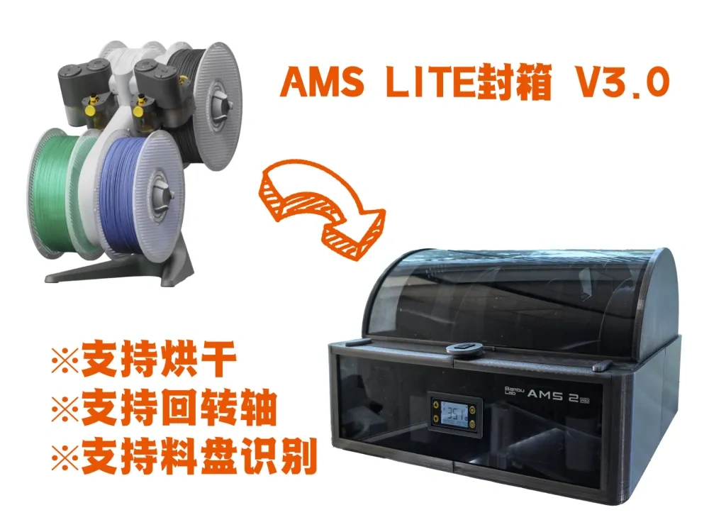AMS Lite改AMS封箱 v3.3 来自 zlh917 MakerWorld：免费下载 3D 模型
