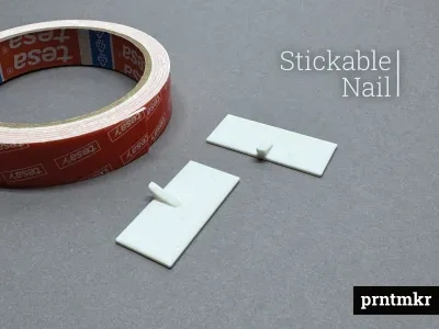 可粘贴挂钉 - 免费 3D 打印模型 - MakerWorld