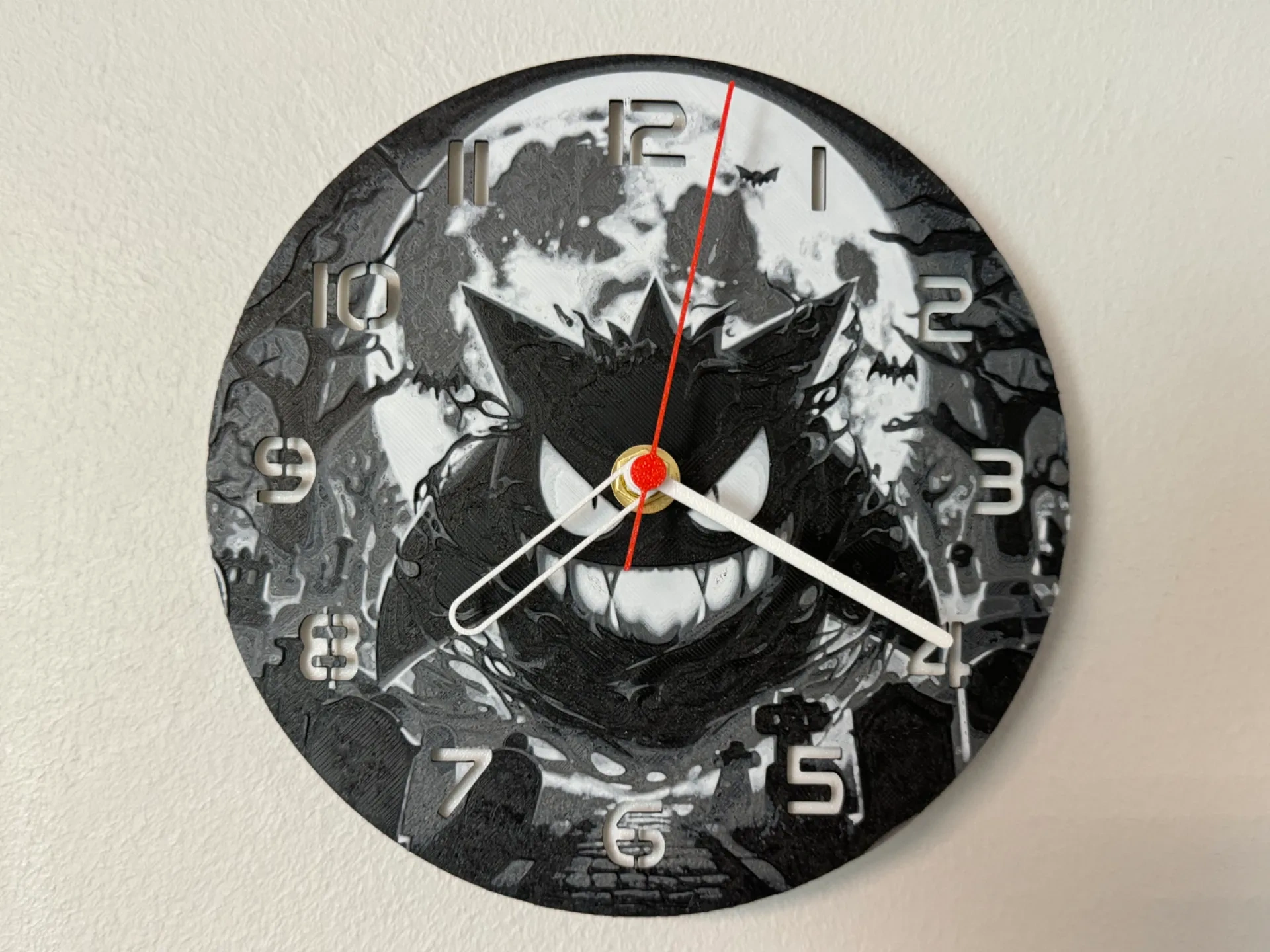 Wall Clock / Desk Clock Pokemanon Gengar HueForge 二次创作 - 来自 cP3D ...