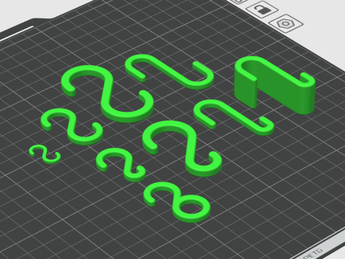 可定制的S型挂钩 - 免费 3D 打印模型 - MakerWorld