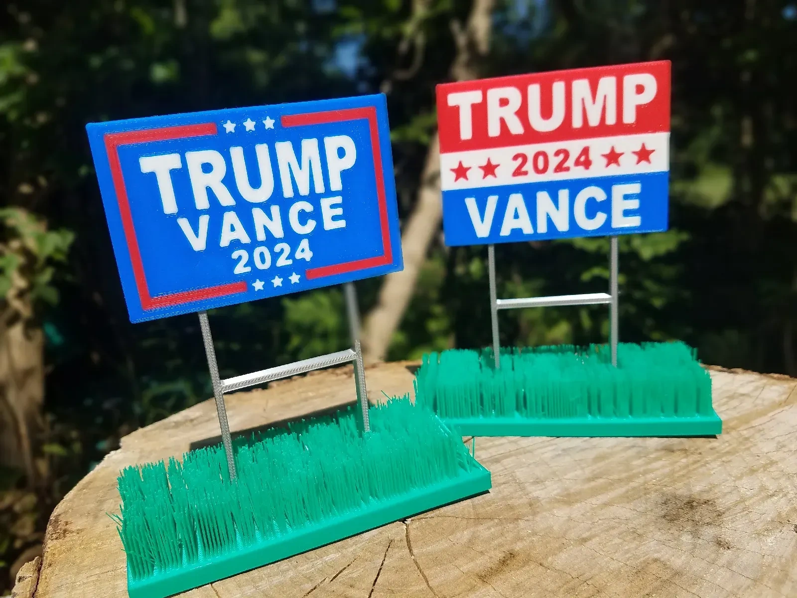 Trump Miniature Political Yard Signs 来自 ShopTeacher - MakerWorld