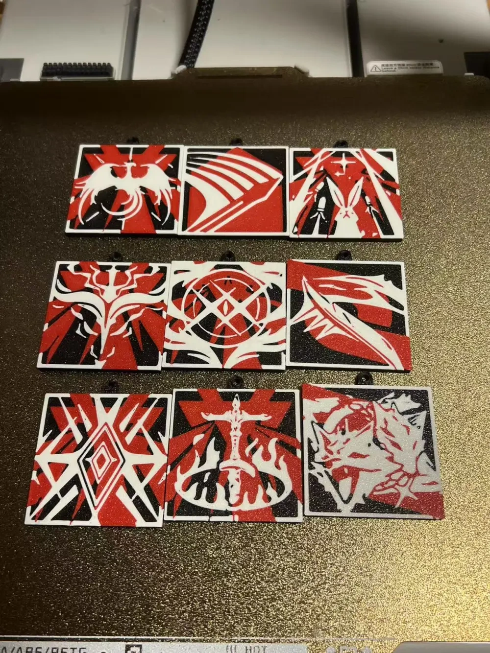 明日方舟干员技能钥匙扣-红色 来自 Jacky MakerWorld：免费下载 3D 模型