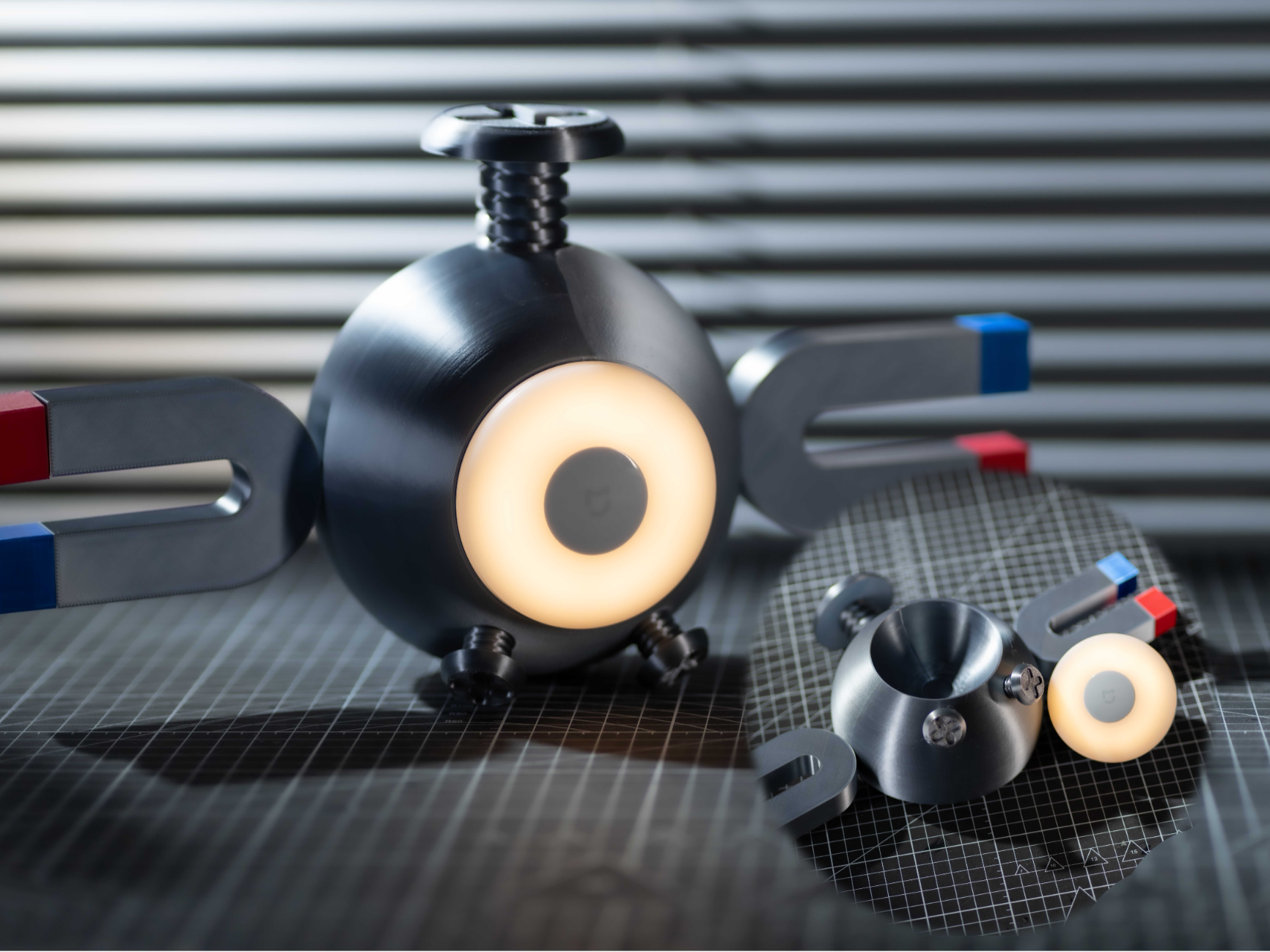 081Magnemite小磁怪 米家夜灯2皮肤 来自 Ikeda MakerWorld：免费下载 3D 模型