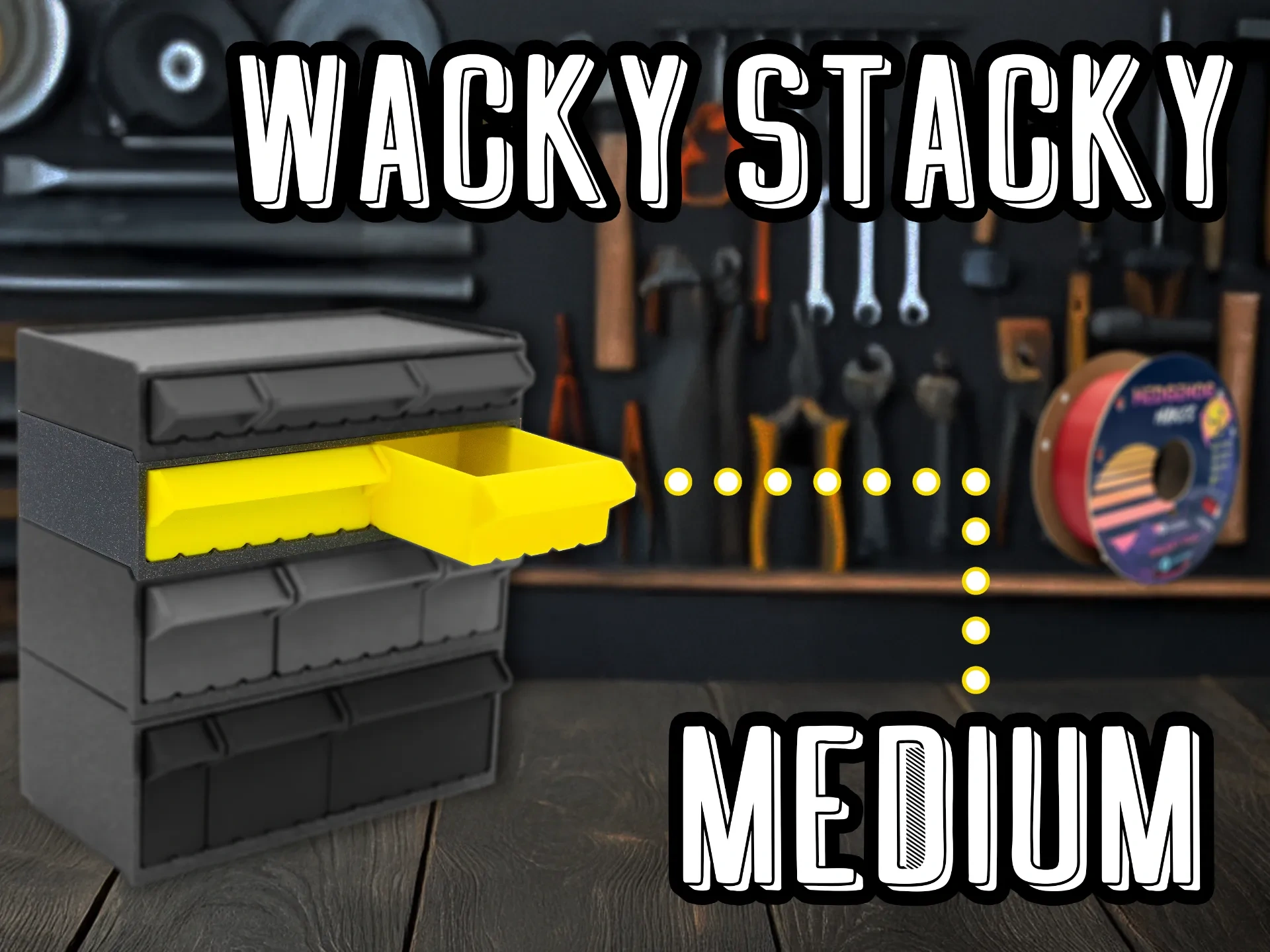 Wacky Stacky 中型单元 - 模块化整理器 来自 ZombieHedgehog - MakerWorld