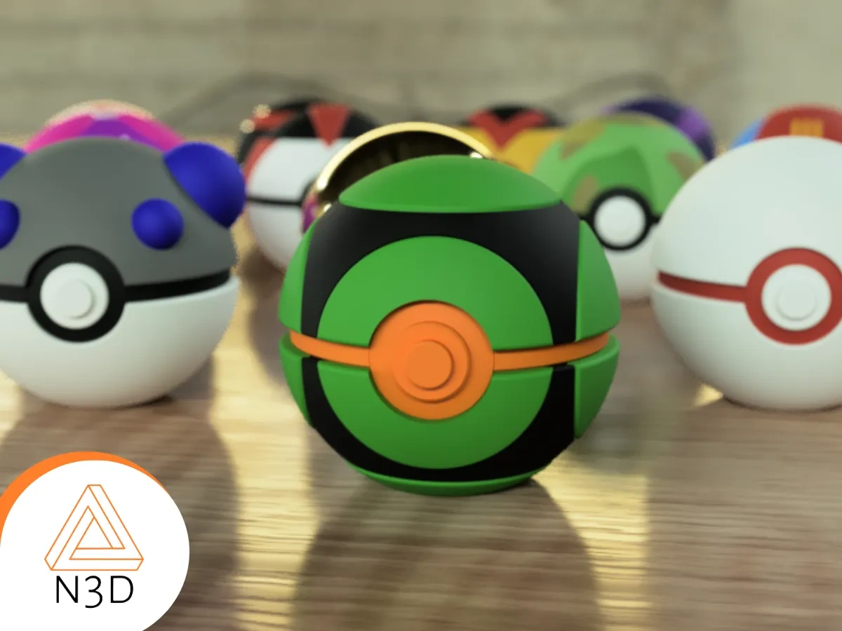 Dusk Ball - Pokemon Pokeball Collectable 来自 N3D - MakerWorld