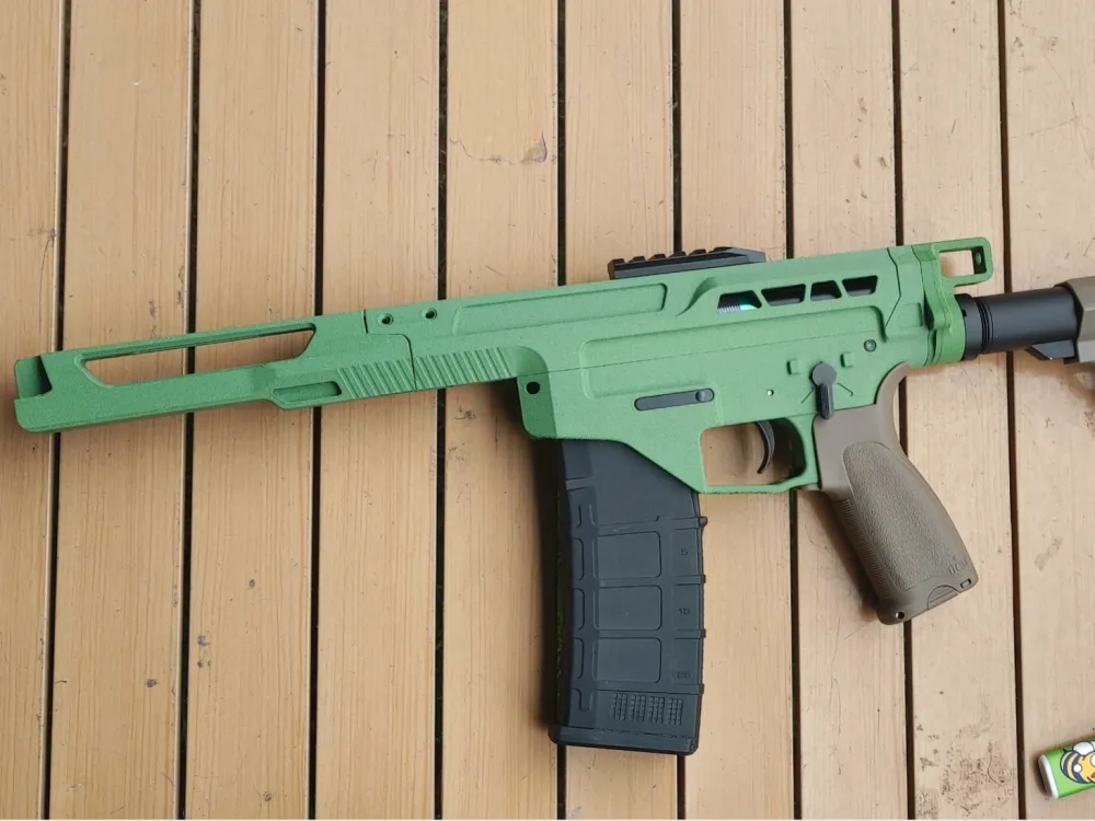 SQB科幻机匣套件sci-fi SQB reciver for AEG 来自 WJ08 MakerWorld：免费下载 3D 模型