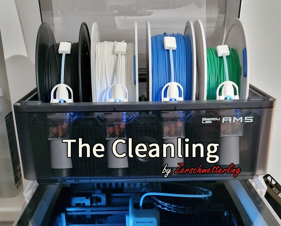 AMS 耗材导向/清洁器 - The Cleanling 来自 Zerschmetterling MakerWorld：免费下载 3D 模型